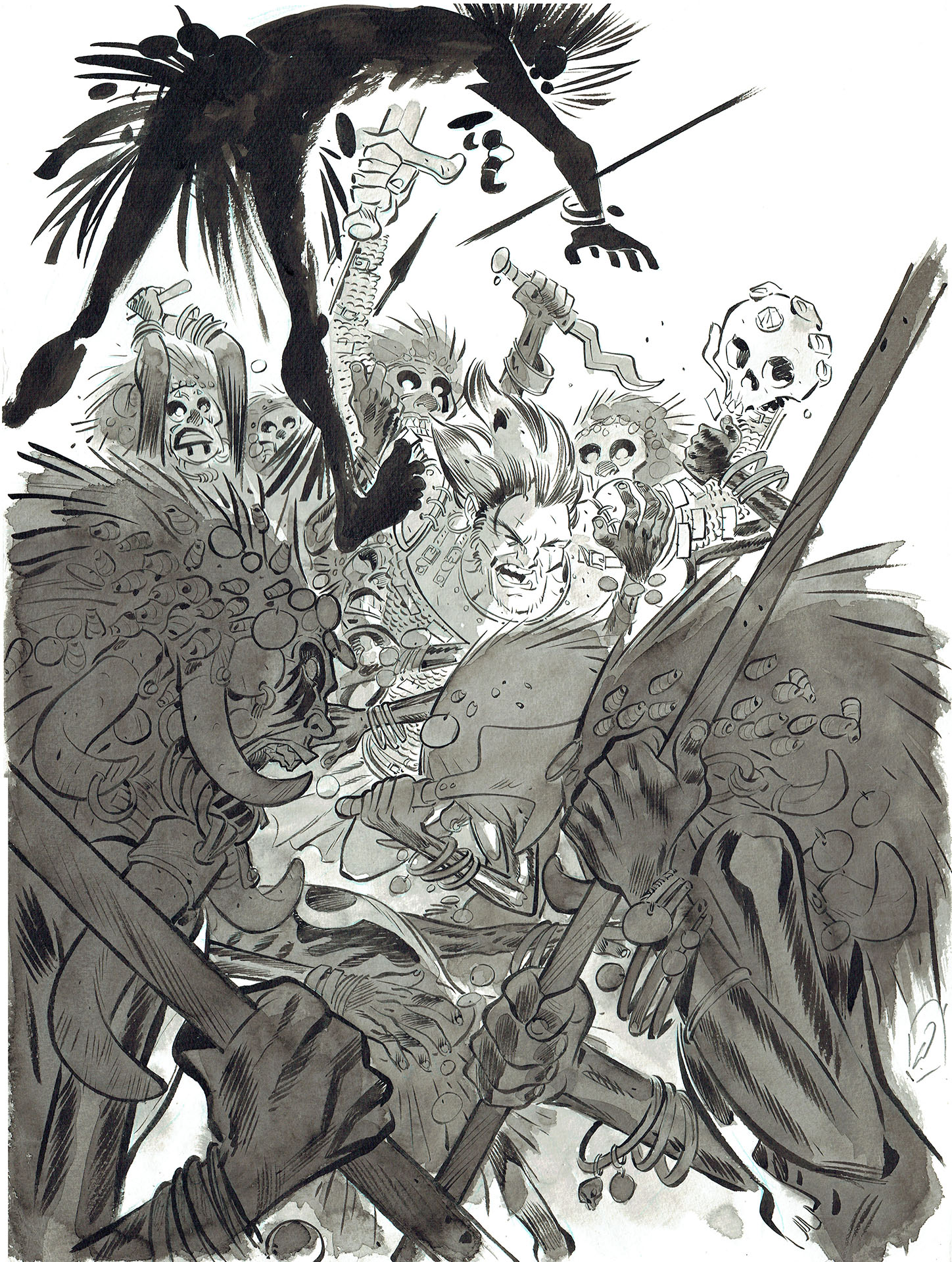 Pierre ALARY - Conan the Cimmerian - Illustration #7 - Black and White ...