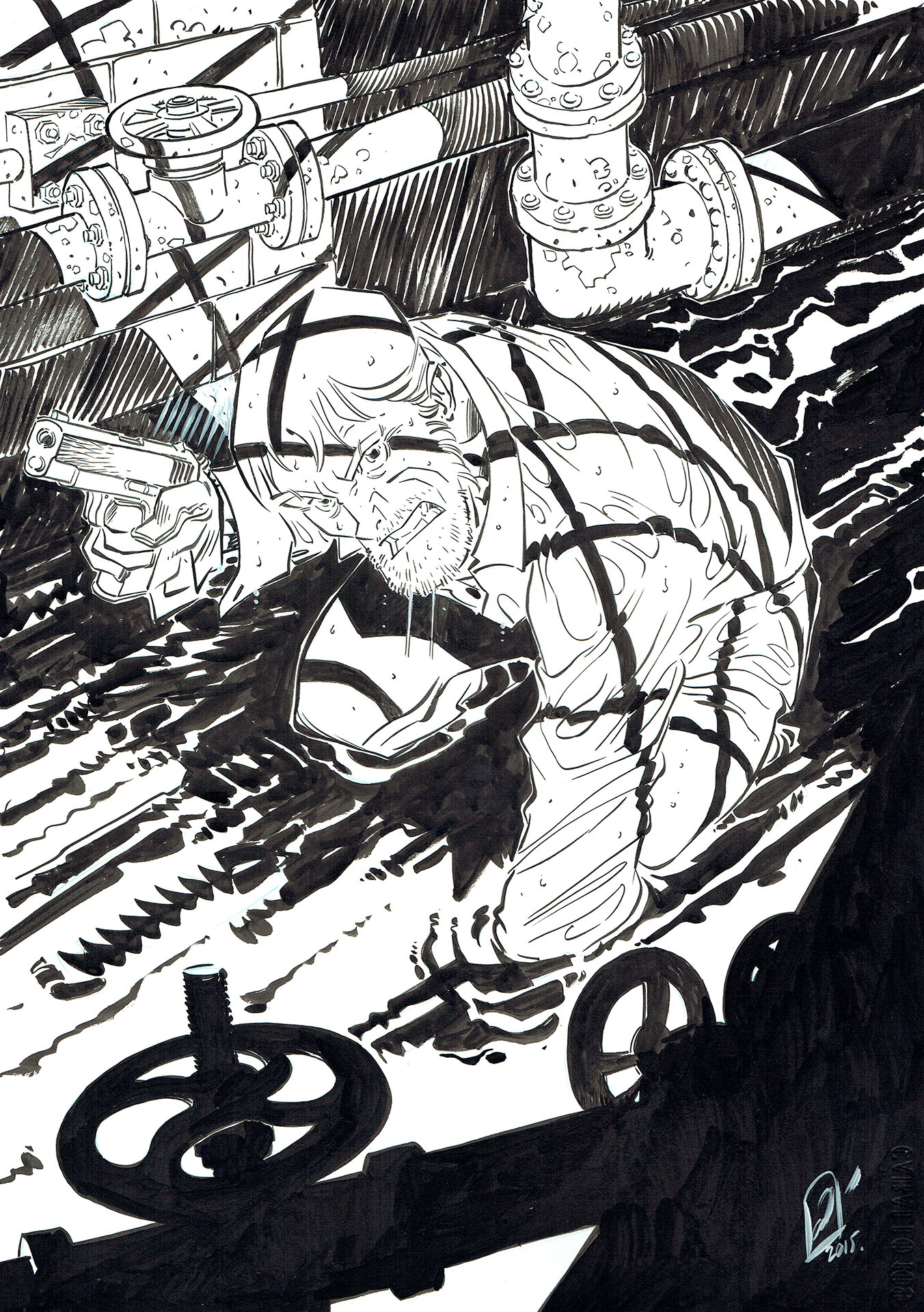 Pierre ALARY - Silas Corey - Illustration #3 - Homage to Wolverine ...