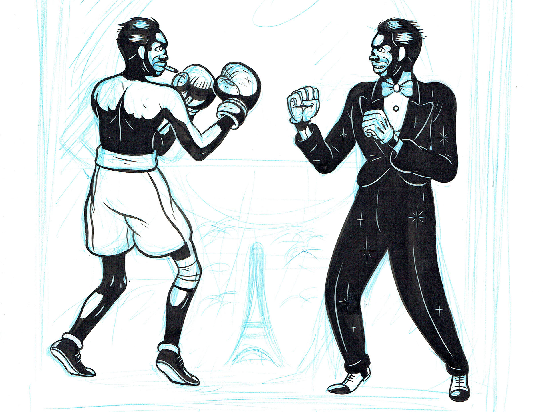 Comic Art Show : Boxing in 1930's Paris with Panama Al Brown - Galerie ...