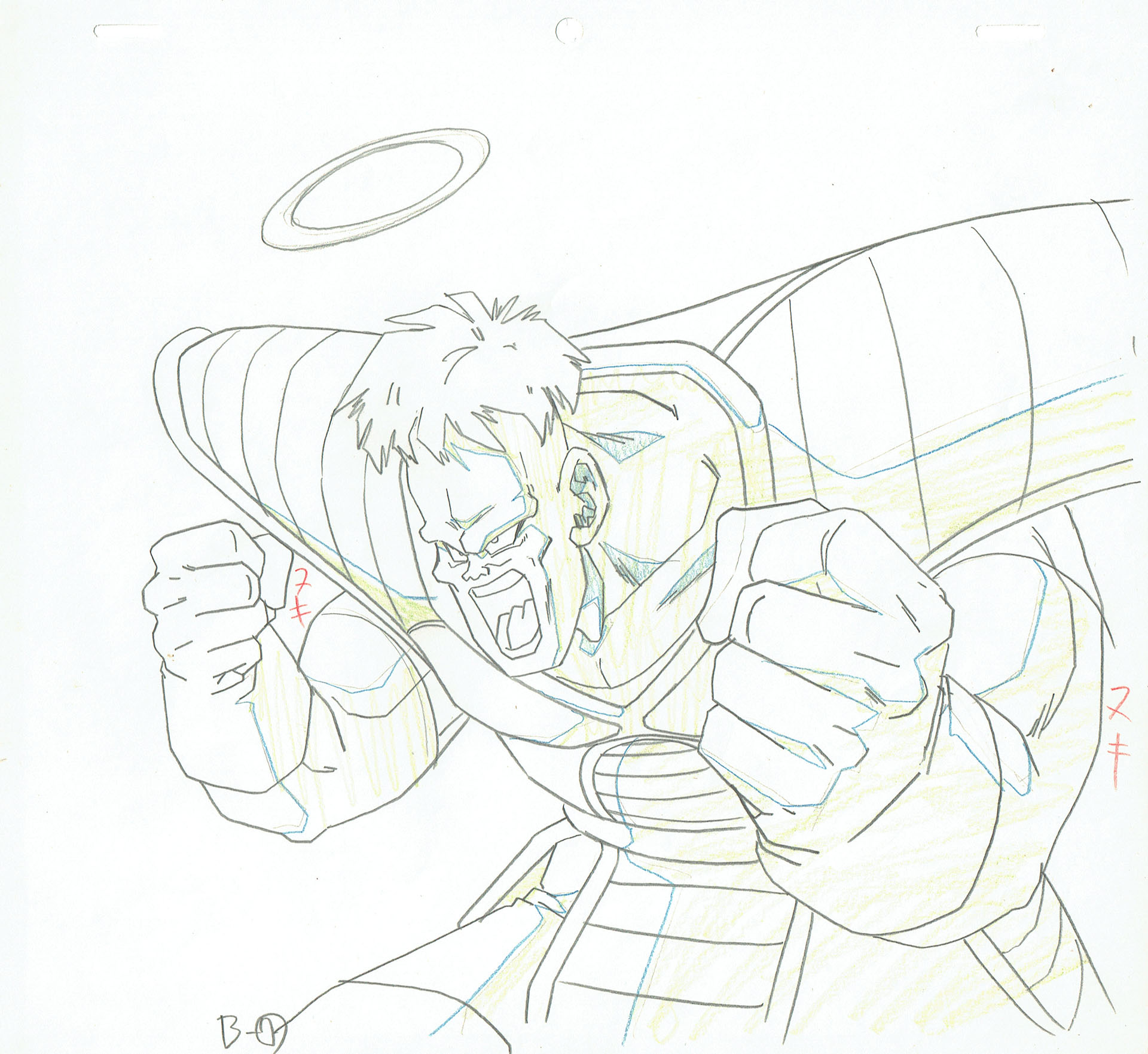 TORIYAMA Akira - DRAGON BALL - 2234 - Dragon Ball Z - Recoome - Genga ...