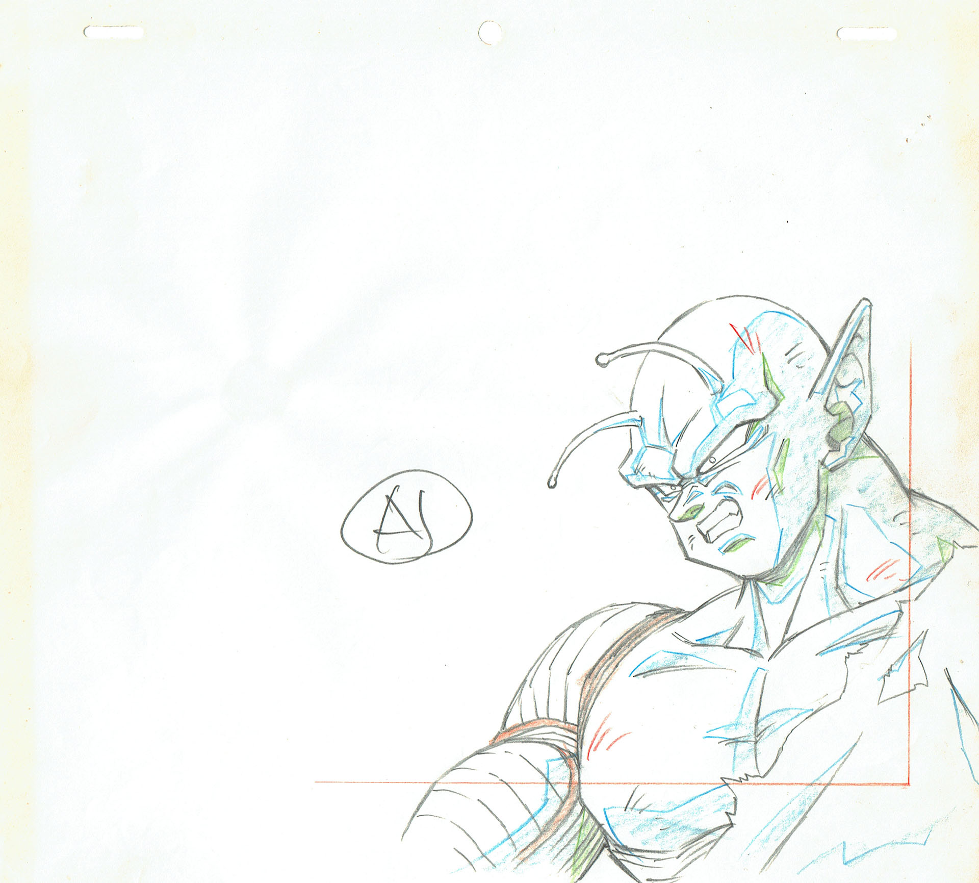 TORIYAMA Akira - DRAGON BALL - 2480 - Dragon Ball Z - Piccolo - Genga ...