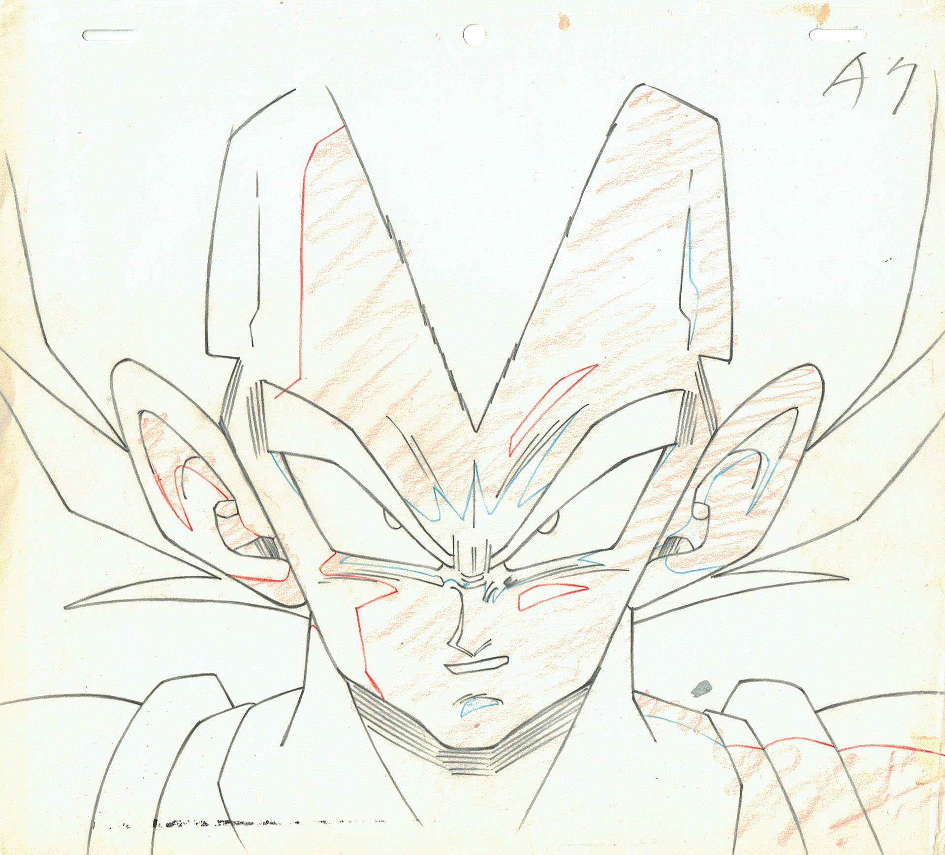 how to draw a dragon ball z face