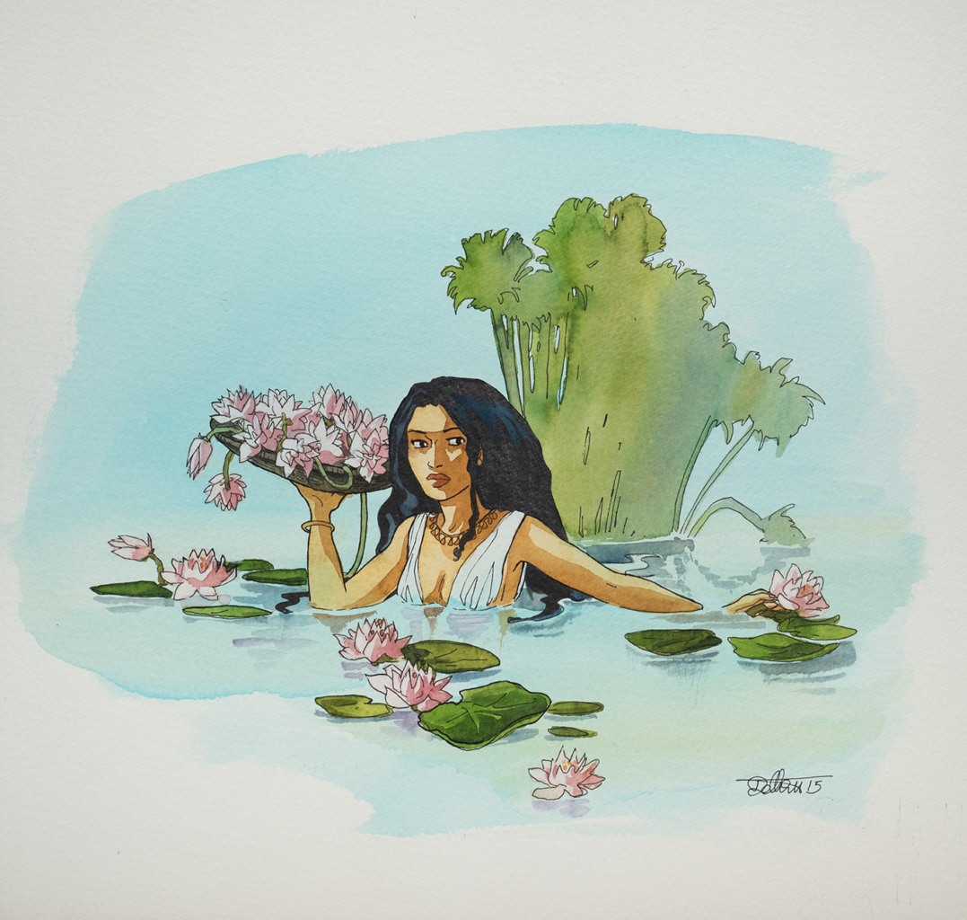 Isabelle DETHAN - Sur les terres d'Horus - Illustration - Egyptian lady ...