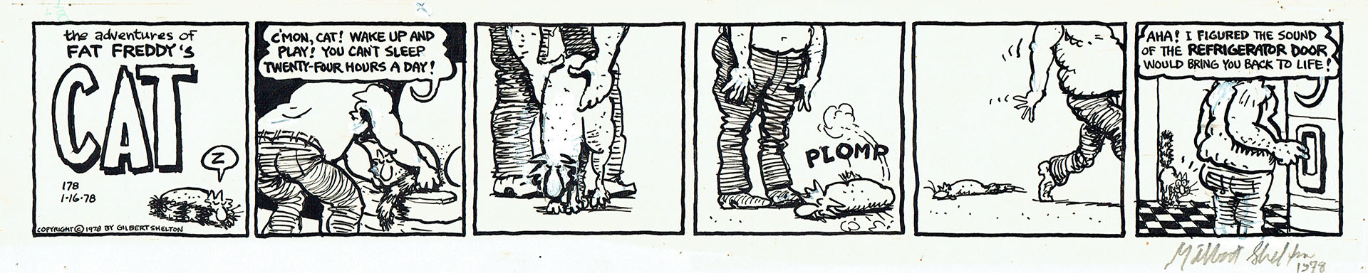 Gilbert SHELTON - Freak Brothers - Fat Freddy's cat - Strip 178 - Page ...